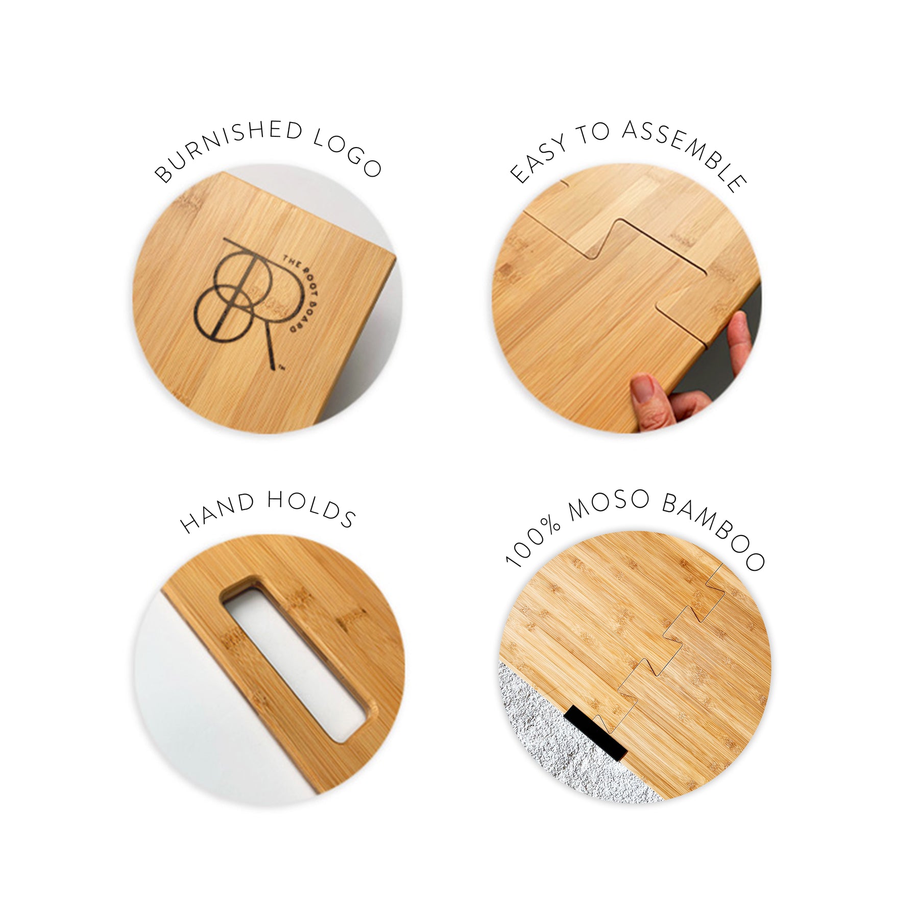 Portable Bamboo Yoga Board for Yoga Outdoors & Yoga At Home On Carpet ...