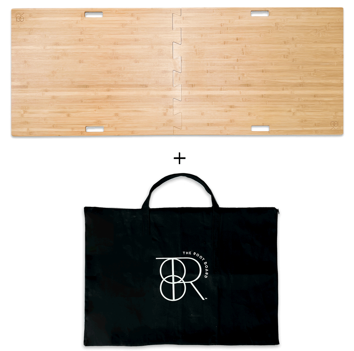 The Root Board Bundle Yoga Board and Handy Strapped Tote | The Root Board
