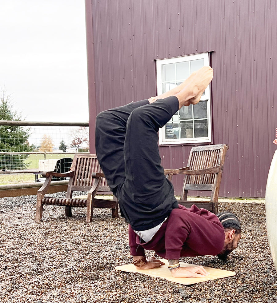 Bamboo Yoga Board for Carpet, Outdoor & Uneven Surfaces